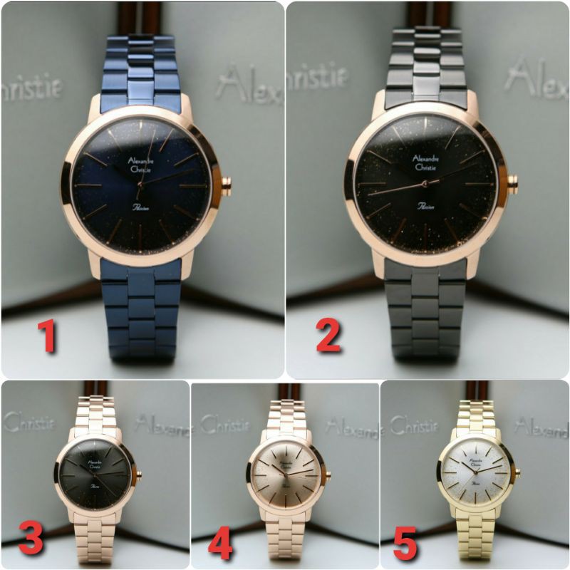 Jual ORIGINAL GARANSI JAM TANGAN WANITA ALEXANDRE CHRISTIE CEWEK RANTAI ...