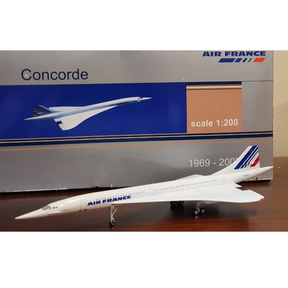 Jual Diecast Pesawat AIR FRANCE Concorde 1:200 | Shopee Indonesia
