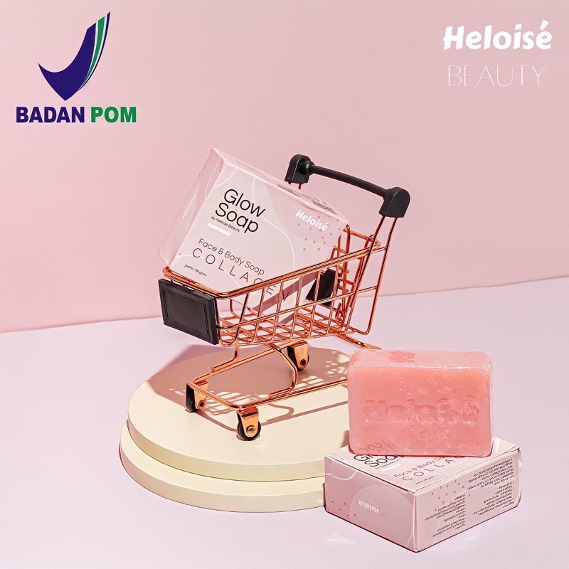 Jual Glow soap Heloise Beauty (Sabun pemutih collagen, jerawat punggung ...