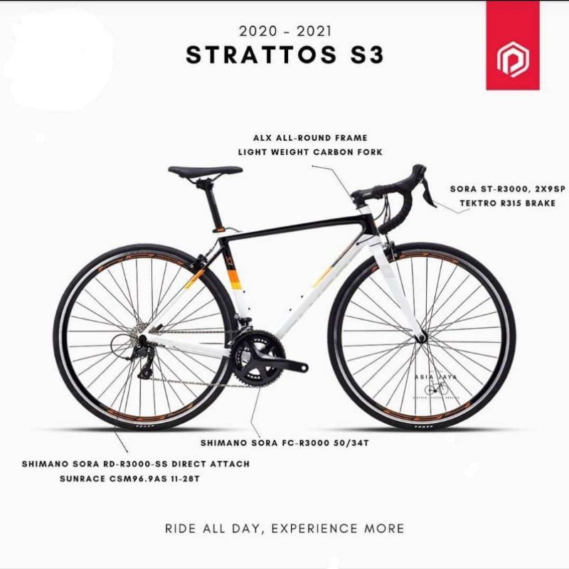 Jual ROADBIKE POLYGON STRATTOS S3 2021 NEW BNIB | Shopee Indonesia