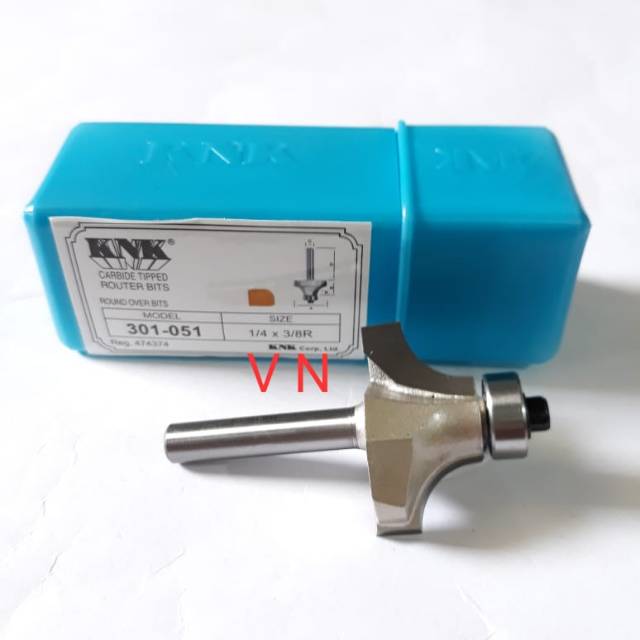 Jual Mata Profil/Router bit/Round over bit 10 mm(301-051) KNK | Shopee ...