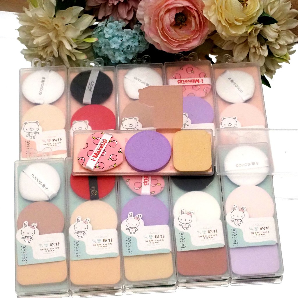 Jual Spons Bedak SET 3 PCS SISA EKSPORT KUALITAS PREMIUM HALUS LEMBUT ...