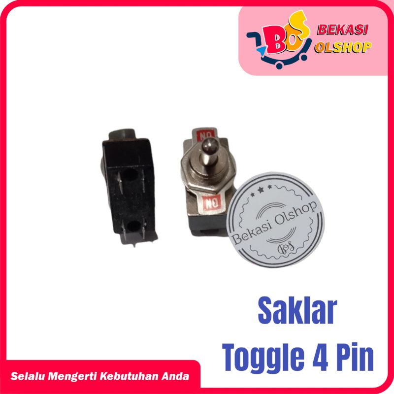 Jual Saklar Switch Toggle On Off Kecil 4 Kaki /4 Pin | Shopee Indonesia