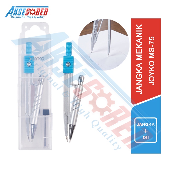 Jual JANGKA SET MATH JOYKO [MS-75] + PENSIL MEKANIK / ALAT TULIS ...
