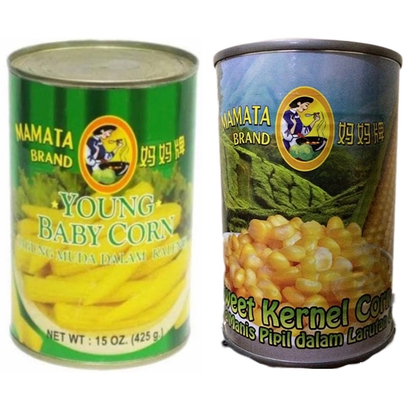 Jual Mamata Brand/Sweet Kernel Corn/Young Baby Corn 425gr/mamata Jagung ...
