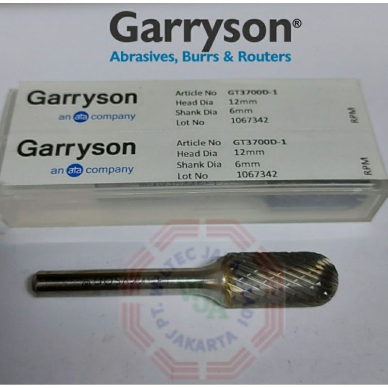 Jual GARRYSON GT3700D-1 Carbide Burrs Rotary Tungsten (England ...
