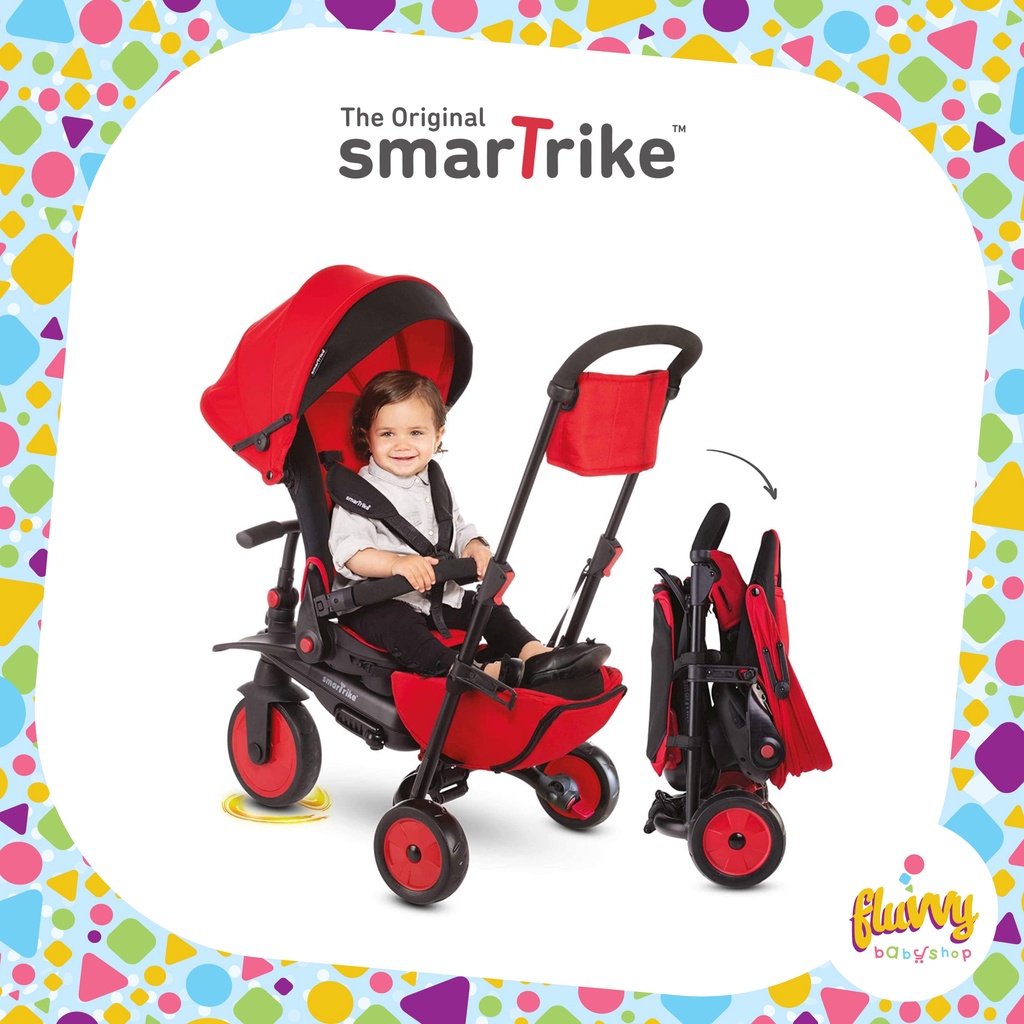 Jual smarTrike STR 7 J (Red) | 7 in 1 Folding Tricycle | Smart Trike ...