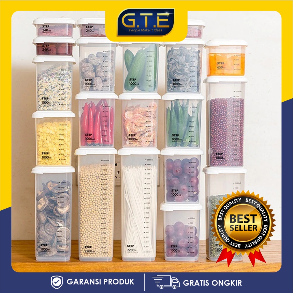 Jual Toples Wadah Penyimpanan Makanan / Toples Kedap Udara/ Toples ...