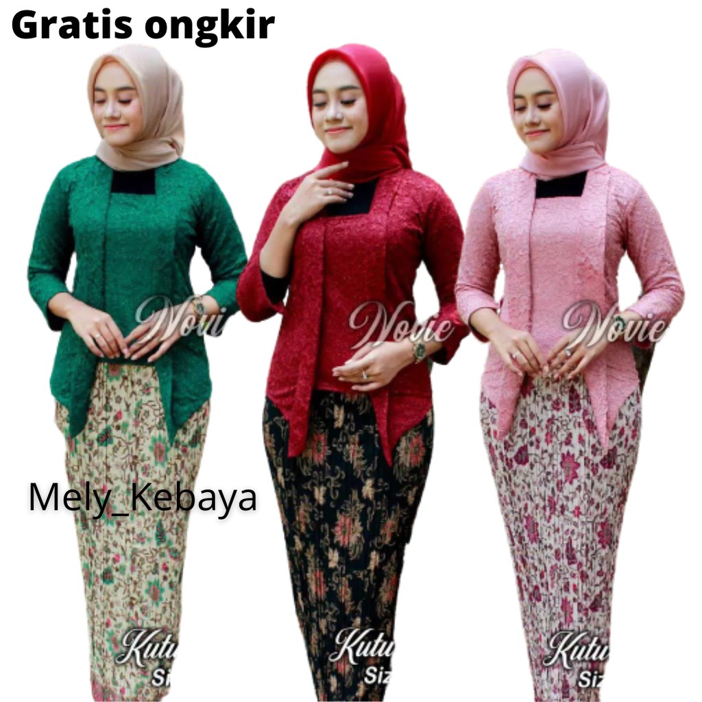 Jual ATASAN KEBAYA KUTU BARU ATASAN KEBAYA KUTU BARU MODERN KEBAYA KUTU BARU POLOS | Shopee ...