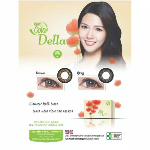 Jual SOFTLENS LIVING COLOR DELLA 16MM | Shopee Indonesia
