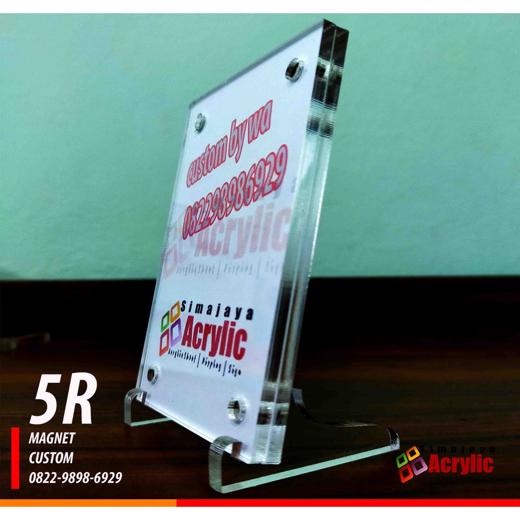 Jual Frame Akrilik/Frame Magnet/Bingkai Akrilik 5R 2MM | Shopee Indonesia