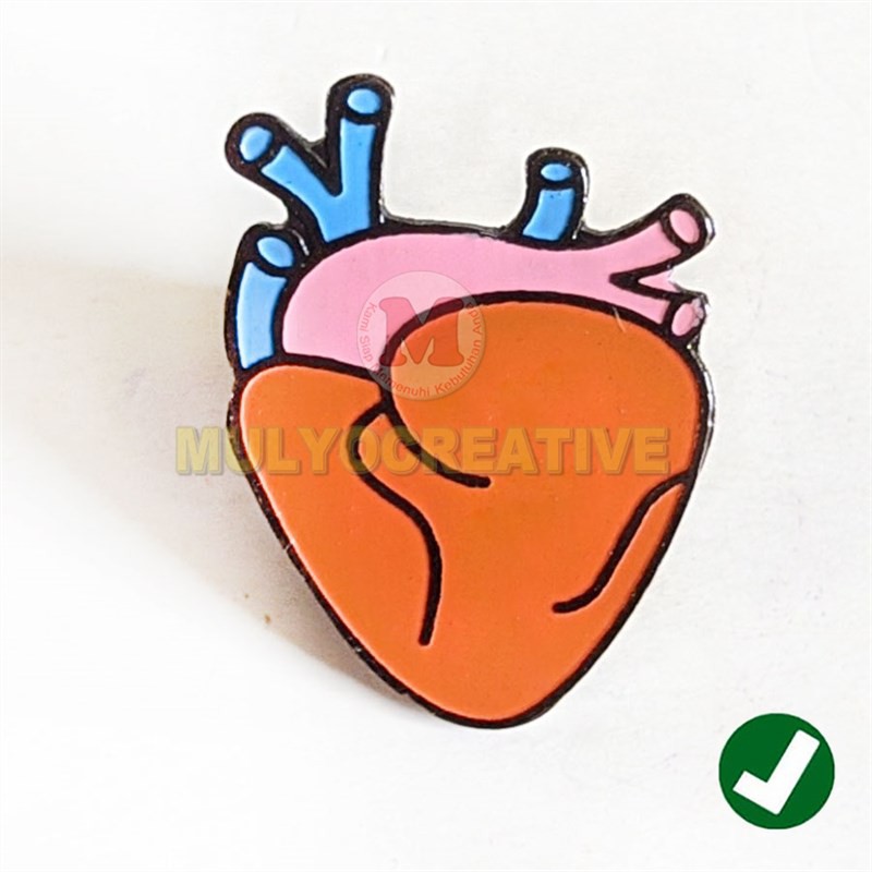 Jual Pin Enamel Jantung Pin Enamel Anggota Tubuh Pin Enamel Heart ...