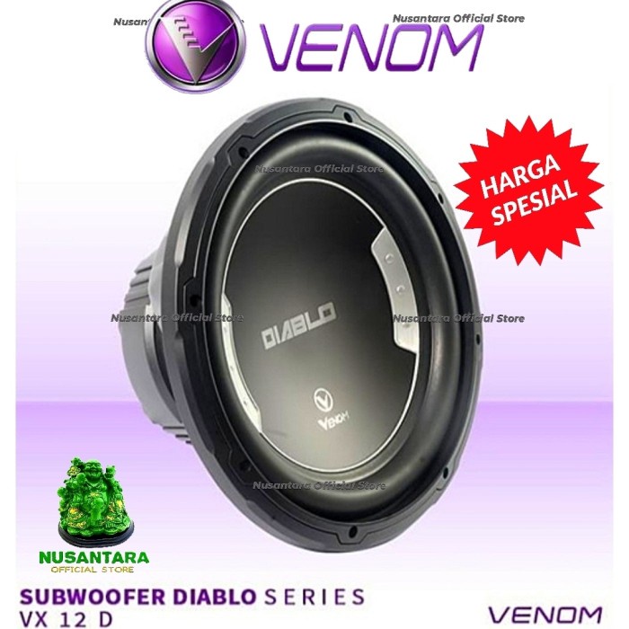 Jual VENOM DIABLO SUBWOOFER VX 12 D SINGLE VOICE COIL 12 inch VX12D ...