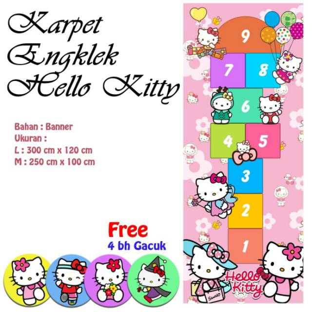 Jual Karpet Engklek Kartun SIZE M (Hello Kitty, Frozen,Avanger,Toy ...