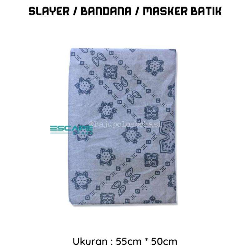 Jual Slayer batik multifungsi bandana batik masker batik syal batik ...