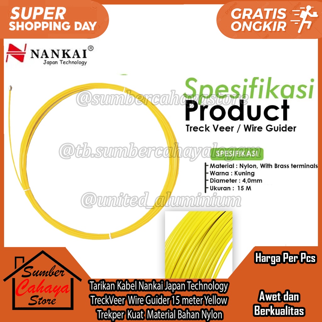 Jual Tarikan Kabel Nankai Japan Technology TreckVeer Wire Guider 15 ...