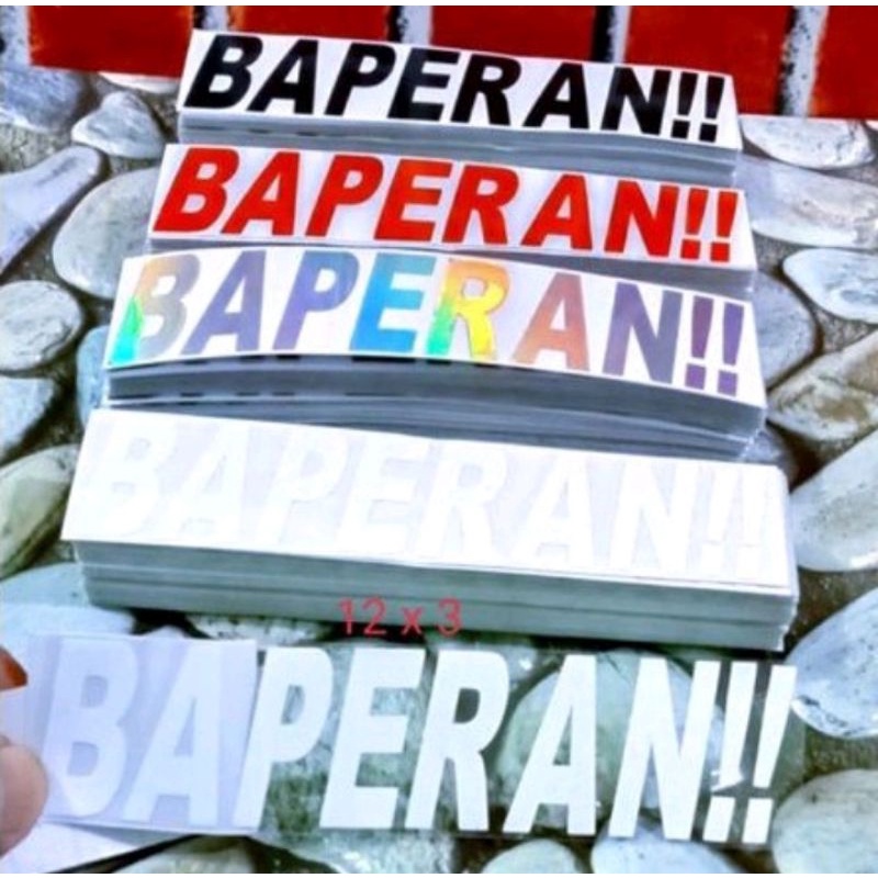 Jual Stiker BAPERAN!! | Shopee Indonesia