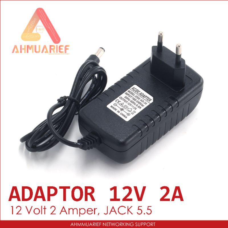 Jual AEBDG ADAPTOR 2A 12V/ 2 AMPERE DC 12V CCTV / LED / ADA INDIKATOR ...