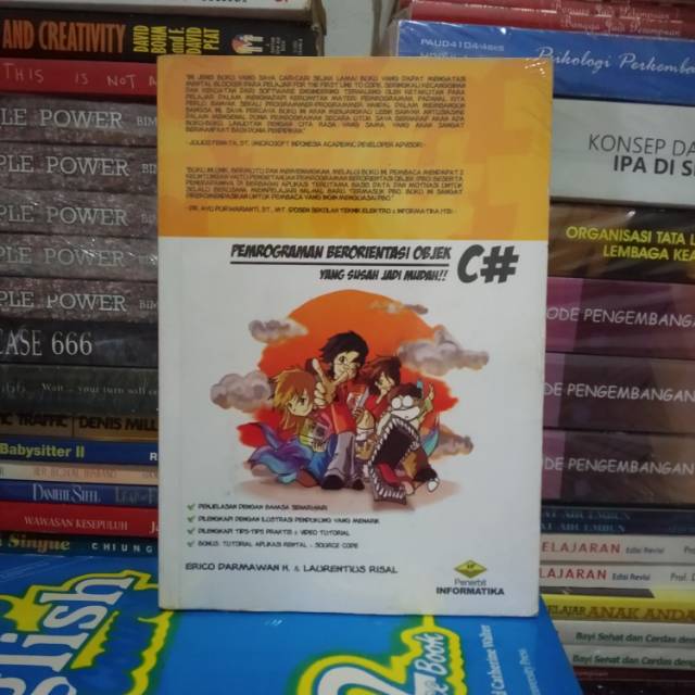 Jual BUKU ORIGINAL PEMROGRAMAN BERORIENTASI OBJEK C YANG SUSAH JADI ...