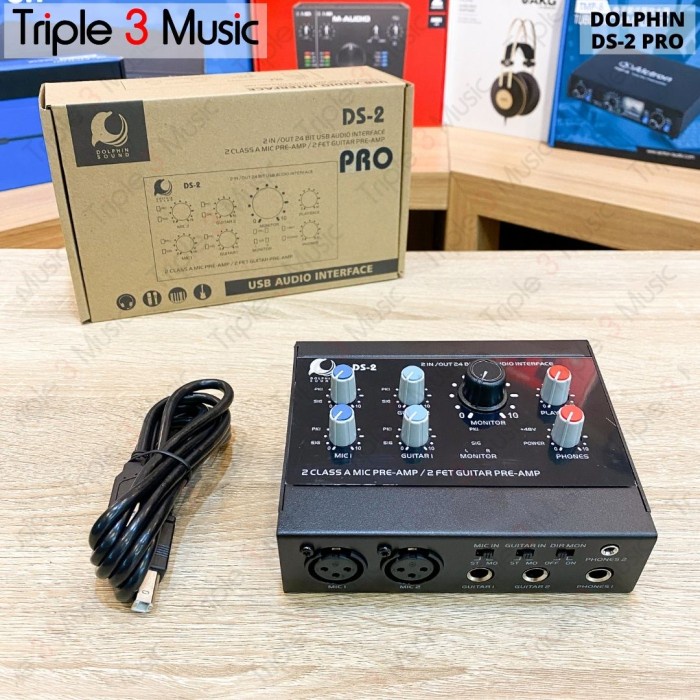 Jual {suhadistore} DOLPHIN SOUND DS2 PRO DS-2 pro Soundcard audio interface recording Diskon ...
