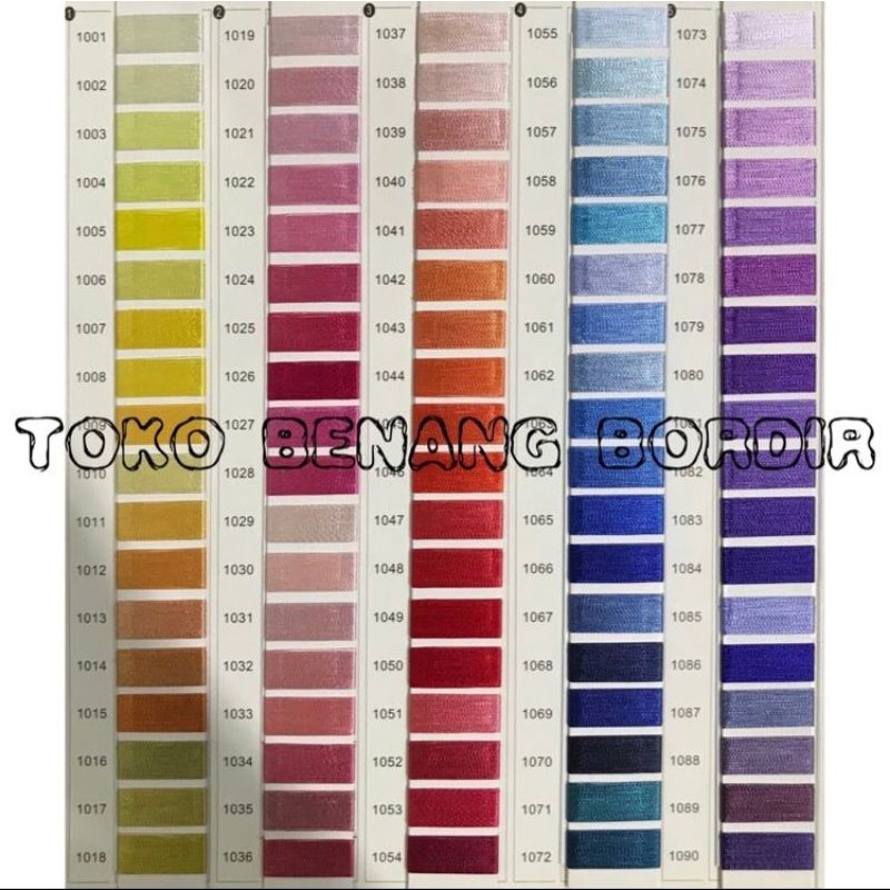 Jual Katalog Benang Bordir Rayon Fuyi | Shopee Indonesia