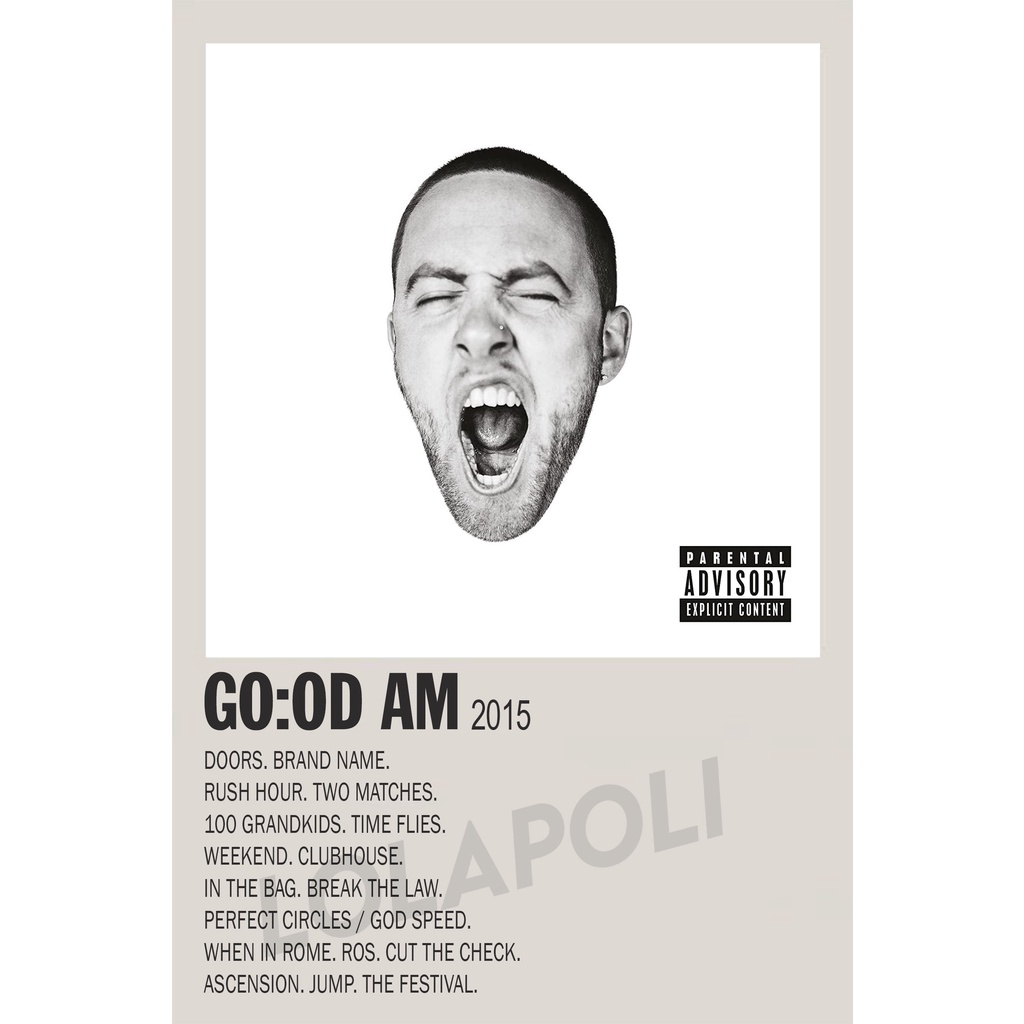 Jual Poster Cover Album GO:OD AM - Mac Miller | Shopee Indonesia