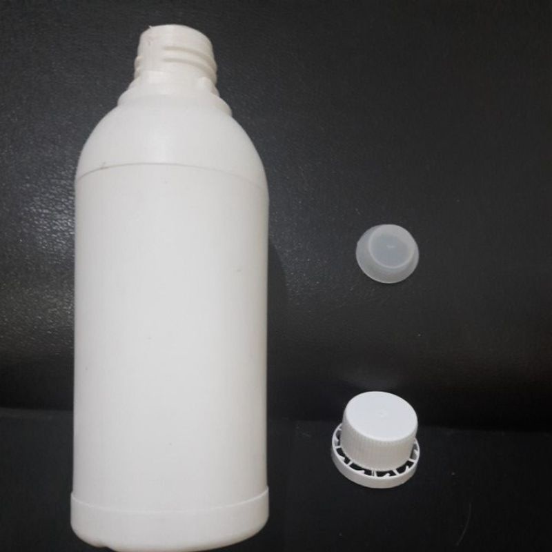 Jual BOTOL PLASTIK WARNA PUTIH BAHAN TEBAL LENGKAP DENGAN TUTUP DALAM ...