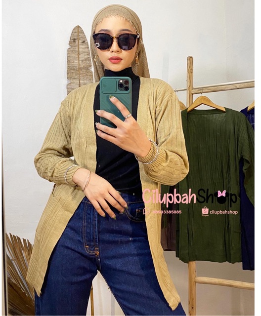 Jual Lilac Outer / outer rajut / cardigan rajut / cardigan - bahan ...