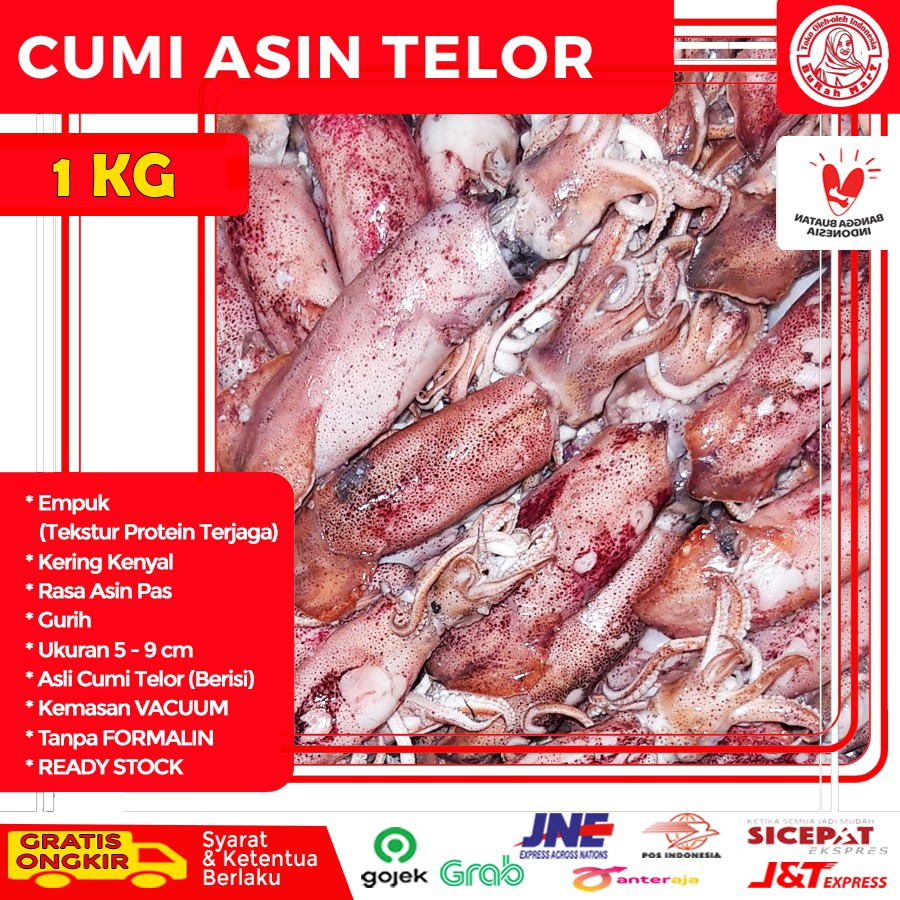Jual Cumi Asin Kering | Sotong Telor | Cumi Asin Telor Empuk Sehat ...