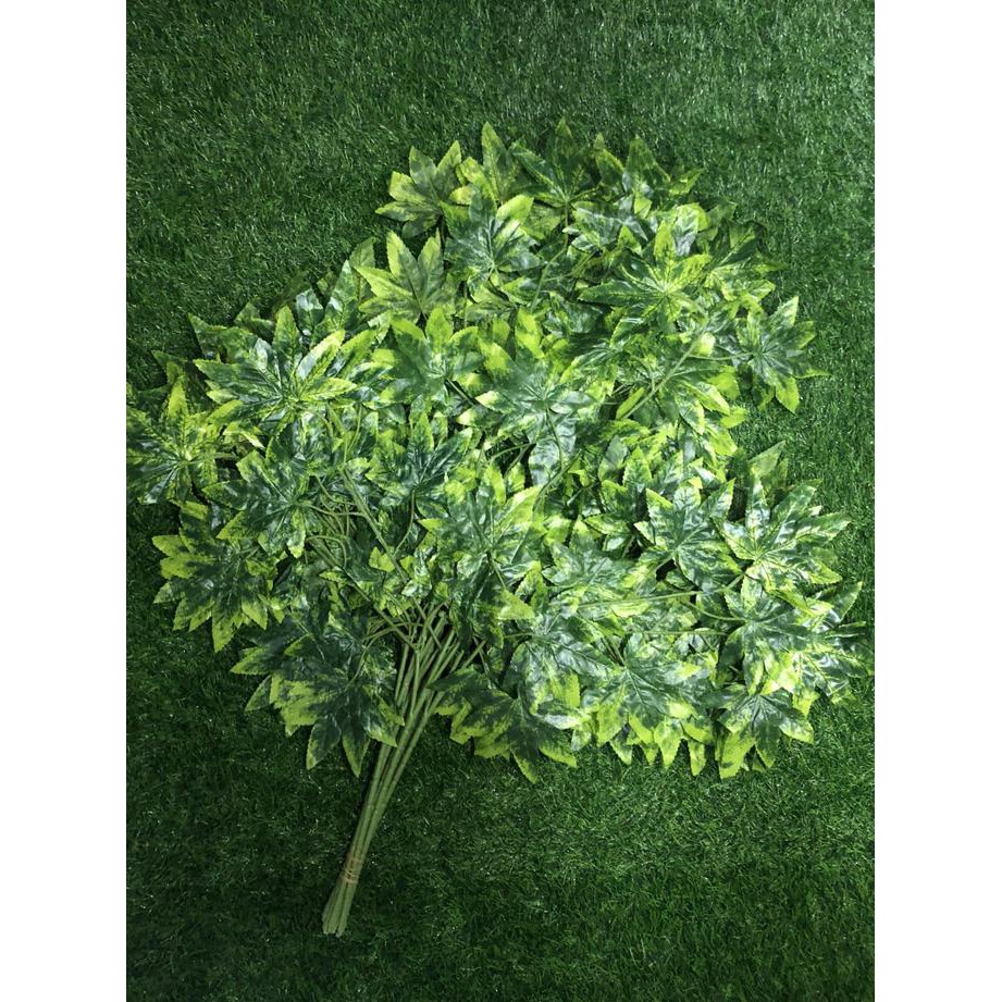 Jual DAUN MAPLE BINTANG HIJAU / DAUN DEKORASI / DAUN PLASTIK / D-07 ...