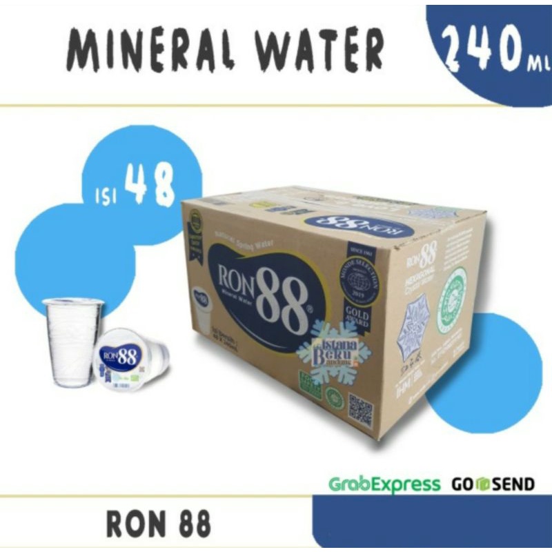 Jual Ron 88 Gelas 200ml 1 karton (isi 48) | Shopee Indonesia