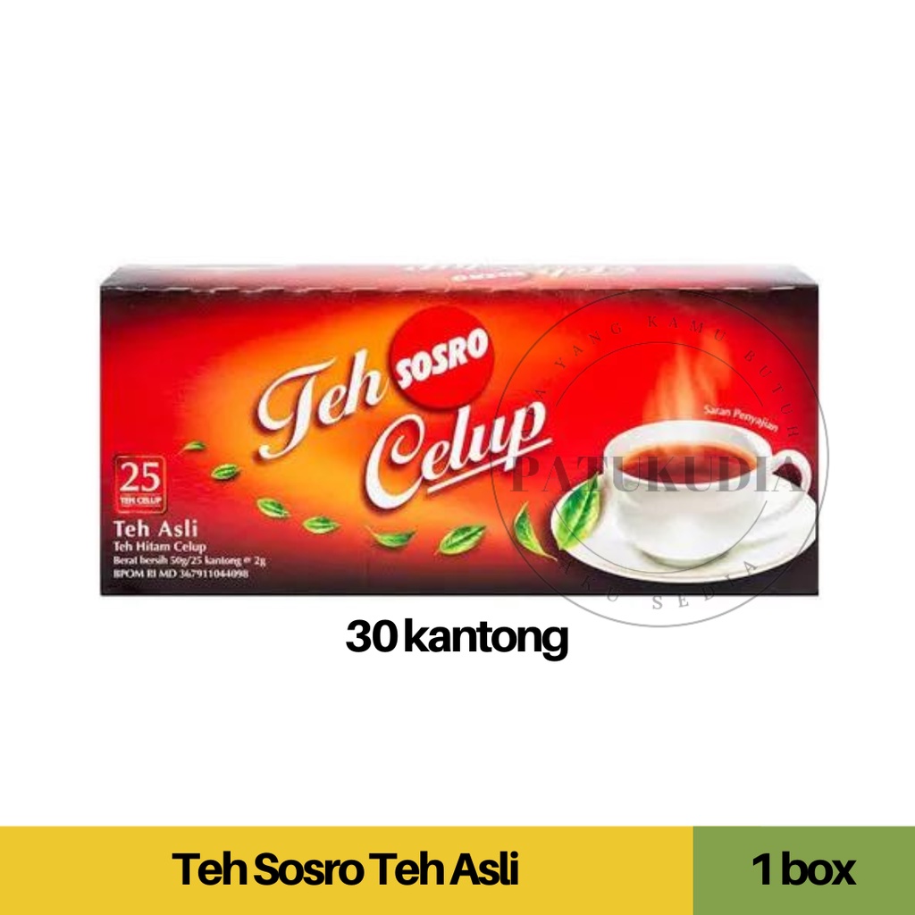 Jual Teh Celup Sosro 1 box isi 25 kantong | Shopee Indonesia