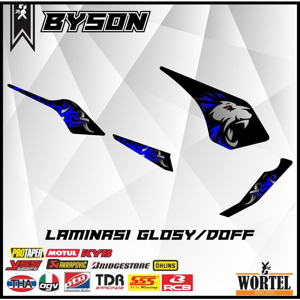 Jual Striping Byson-Stiker Lis Decal Motor Byson Singa | Shopee Indonesia