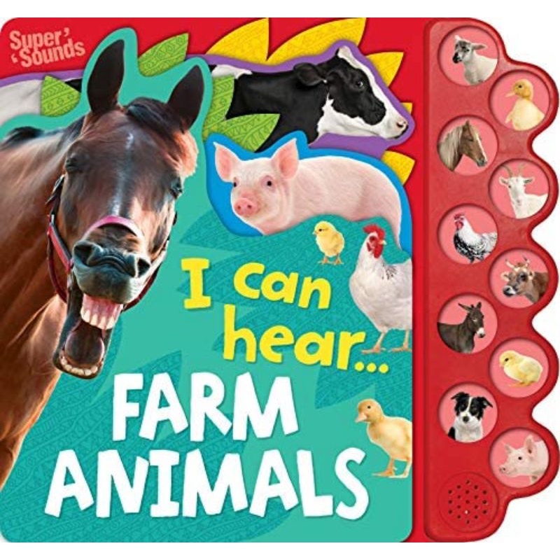 Jual 10-Button Super Sound Book - I Can Hear Farm Animals | Shopee ...
