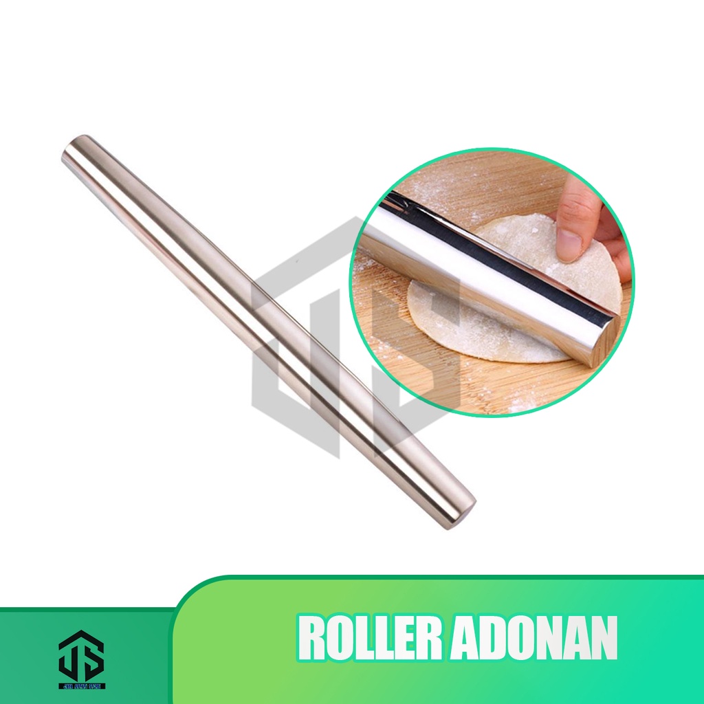 Jual PENGGILING ADONAN ANTI LENGKET ROLLER KUE STAINLESS ROLLER ADONAN ...