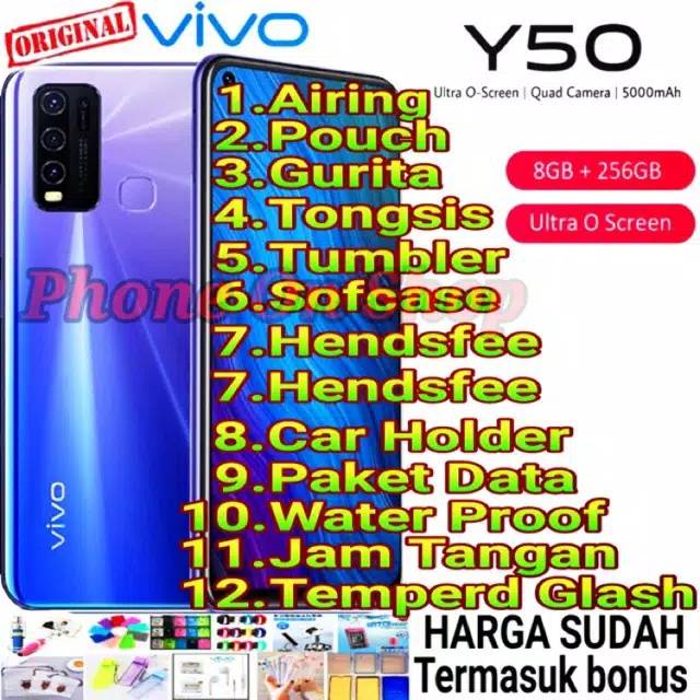 Jual HP VIVO Y50 8/128 GB GARANSI RESMI VIVO INDONESIA 1 TAHUN | Shopee ...