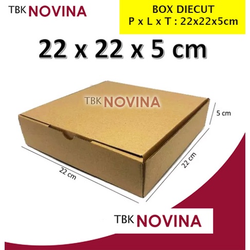 Jual BOX DIECUT 20x20x5 / 20x20x7 / 25x12x7 / BOX KRAFT MIKA TALI / BOX ...