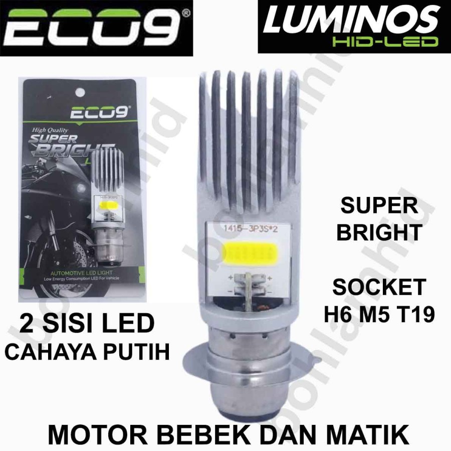Jual Lampu Motor LED Luminos Vario 110 Techno ECO9 H6 PNP M5 T19 Putih ...
