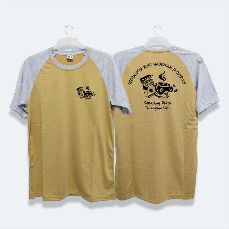 Jual Kaos Kopi & Rokok - Kaos Distro Cotton Combed 30s - Kaos Pria ...