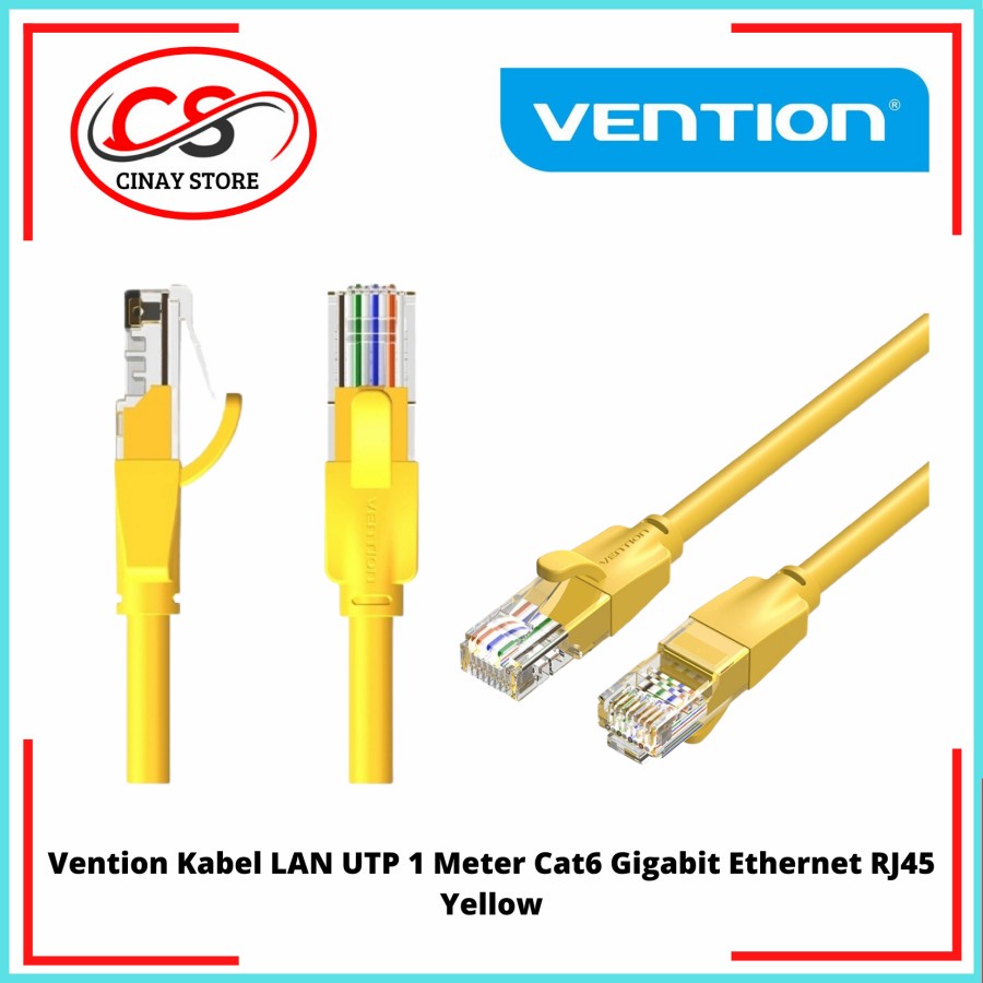 Jual VENTION Kabel LAN RJ45 Gigabit Ethernet Cat6 - Vention Kabel LAN ...