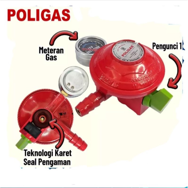 Jual poligas regulator tekanan rendah meter PG0207S/SNI | Shopee Indonesia