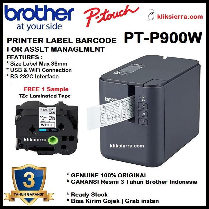 Jual Brother Pt-P900W Ptouch Printer Label Ptp900 Barcode P900 W [Wifi ...