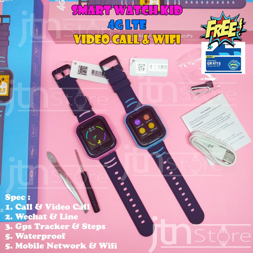 Jual TAHAN AIR DAN BISA VIDEO CALL - JAM ANAK GPS SMARTWATCH 4G LTE ...