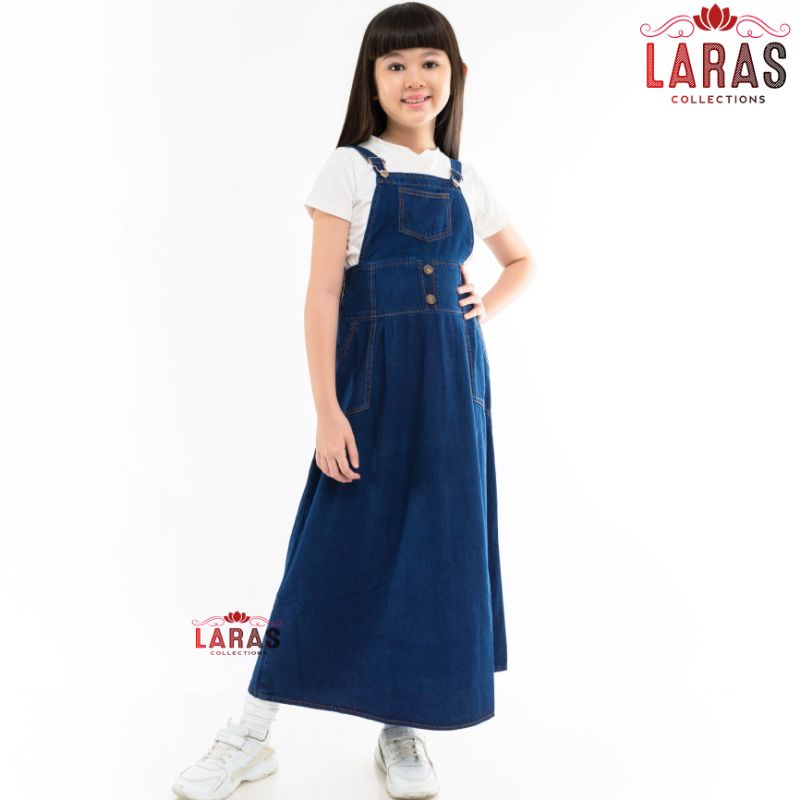 Jual Laras - Overoll Rok Anak Rok jeans anak Warna Navy usia 6-11 tahun ...
