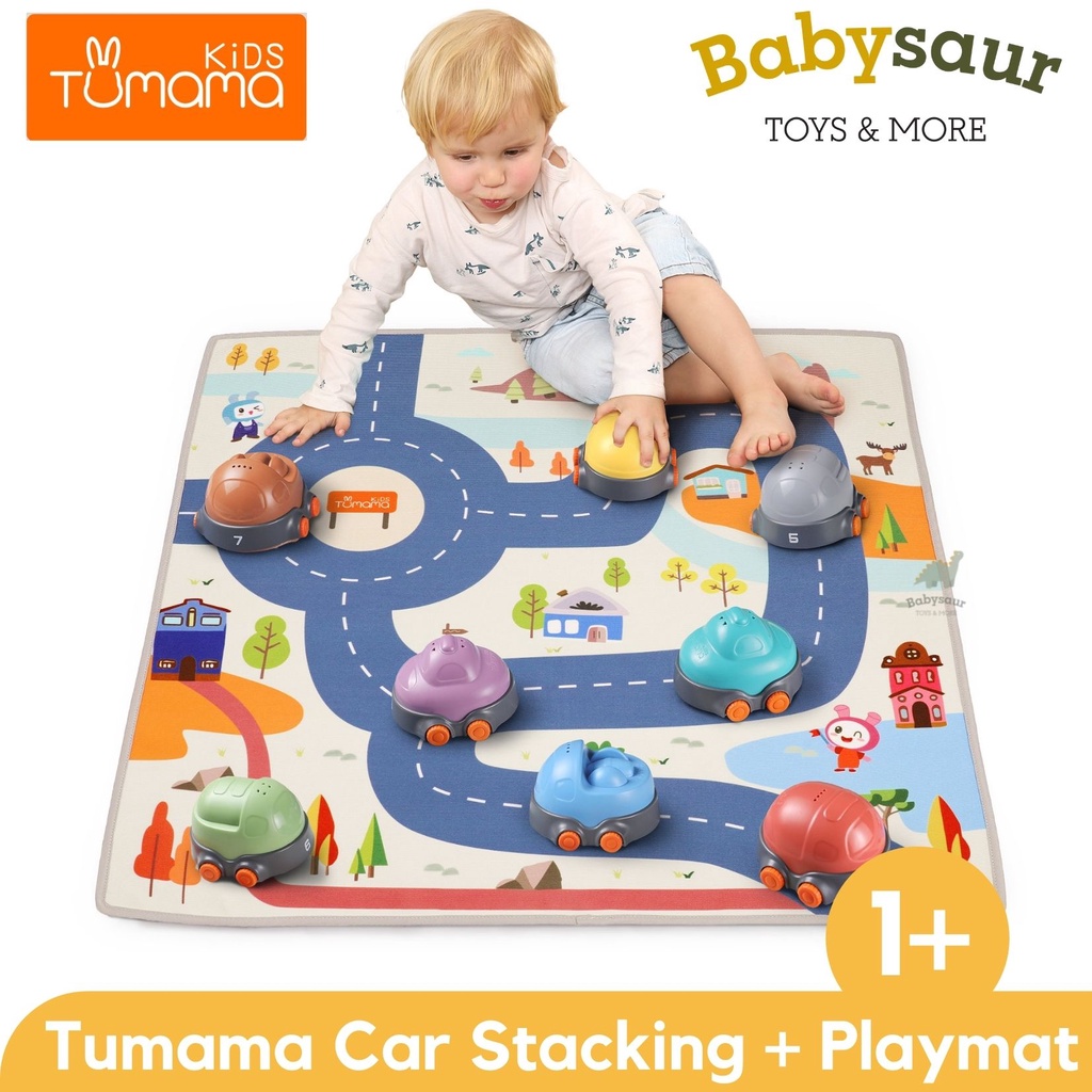 Jual TUMAMA Car Stacking Cup Set With Activity Playmat Simulasi 3D Lalu ...