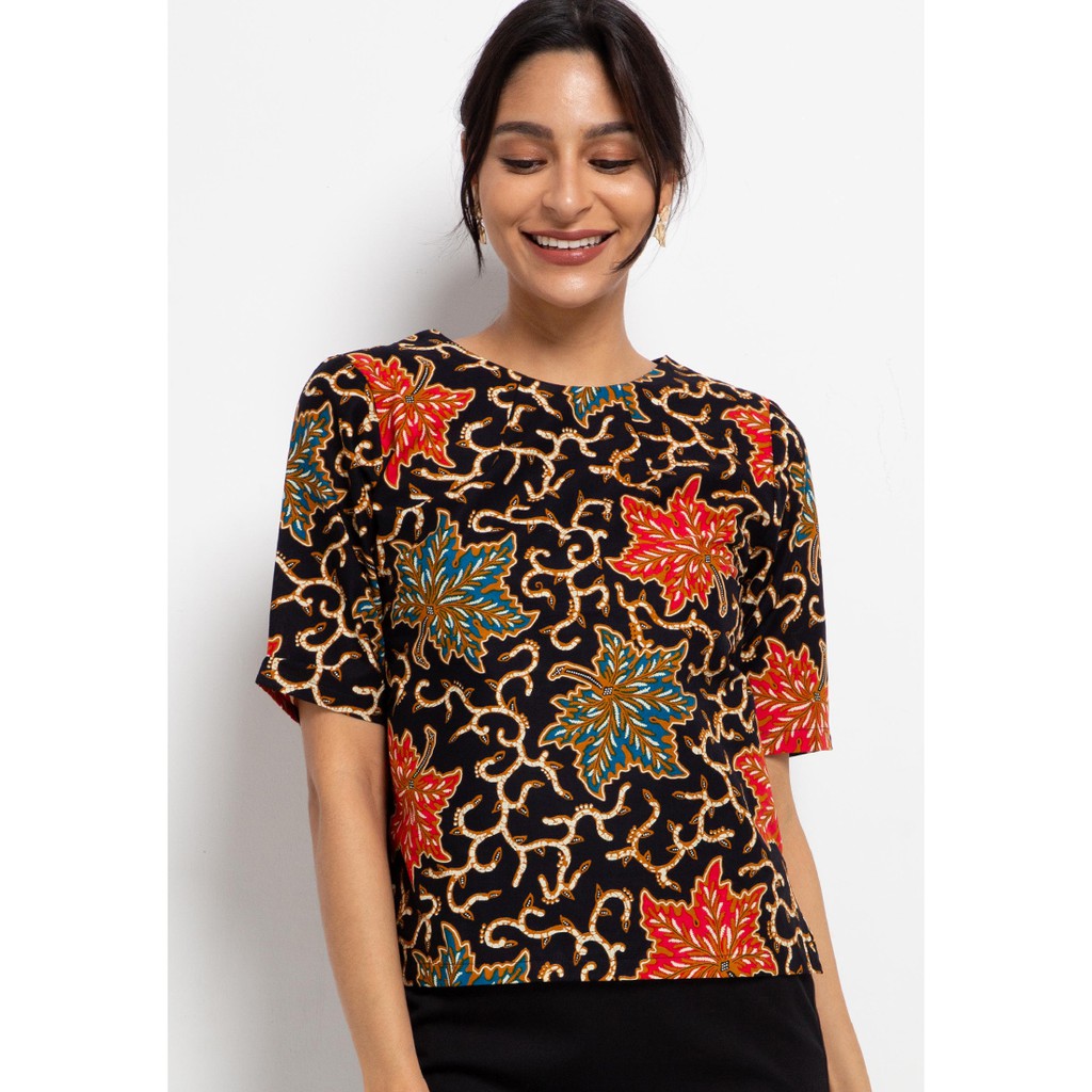 Jual Batik First Blouse Kupnat TCH28 (Office wear) | Shopee Indonesia