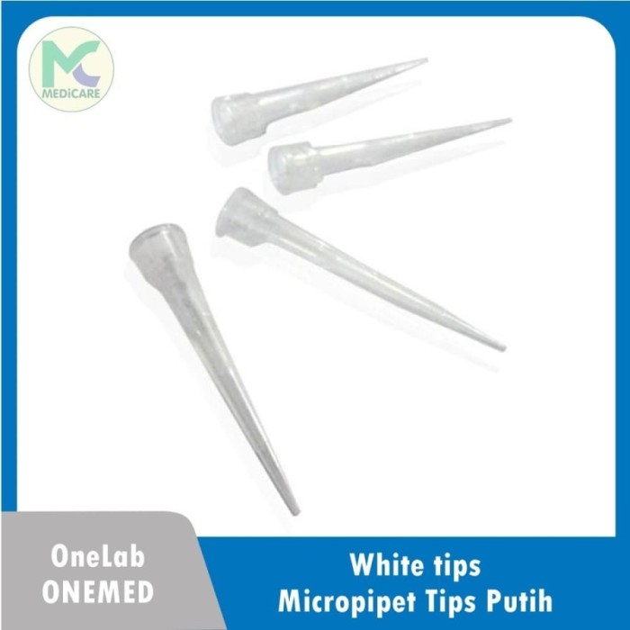 Jual White Tips Micropipet Tips Putih ONEMED isi 1000 pcs - PACK ...