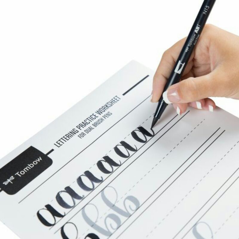 Jual HAND LETTERING WORKSHEETS PAPER PRACTICE TOMBOW / KERTAS BELAJAR ...