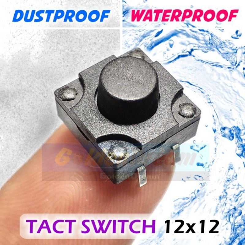 Jual Saklar Waterproof Tact Switch 12x12mm Saklar Tombol Tekan 12*12 ...