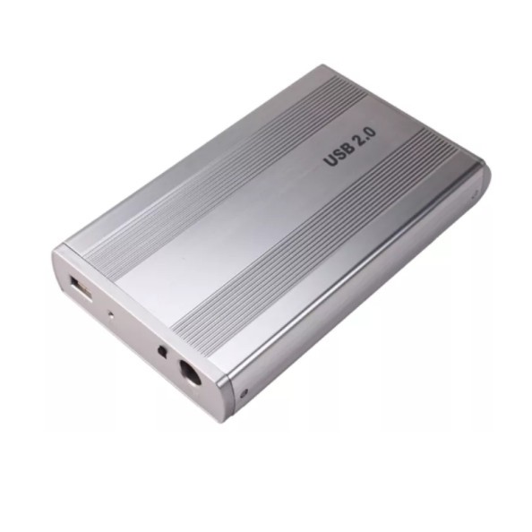 Jual Casing Hardisk External 3.5" SATA USB 2.0 HDD Case HDD Enclosure - Silver | Shopee Indonesia